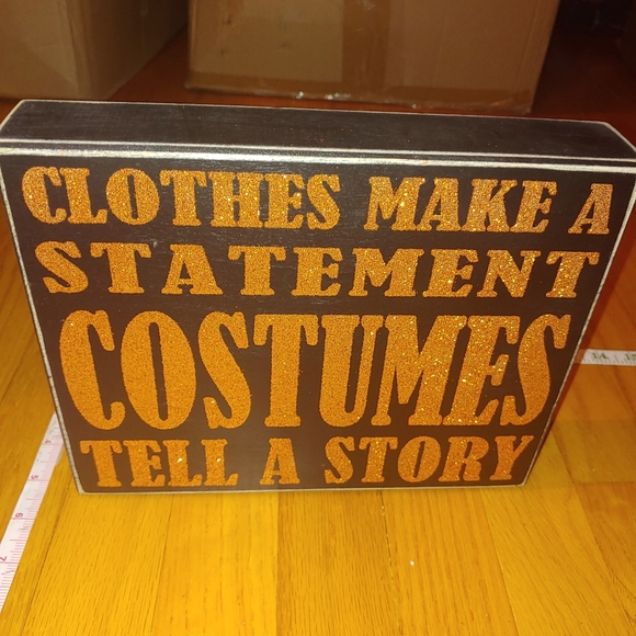 Kohl's | Holiday | Halloween Sign Decoration Clothes Make A Statement ...